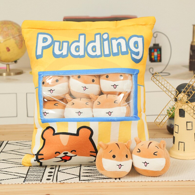 UwU Gerbil Cream Pudding Bag Plush (•̀௰•́ ) – UwU Energy